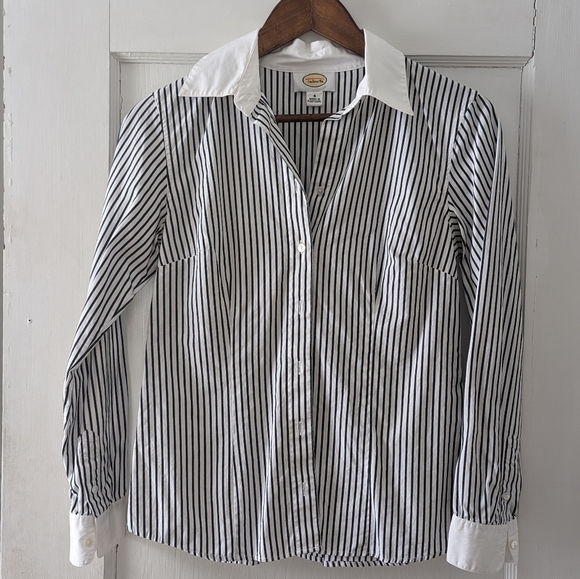 Talbots | Tops | Pinstripe Button Up | Poshmark